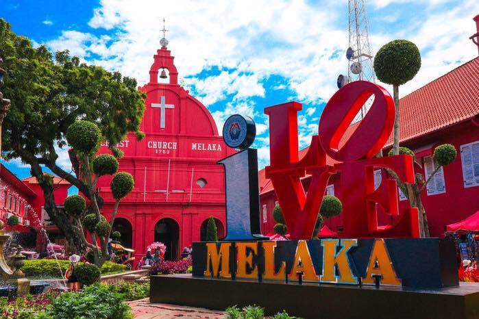 Pink Mosque + Malacca Straits Mosque + Stadthuys + Malacca River [Night ...